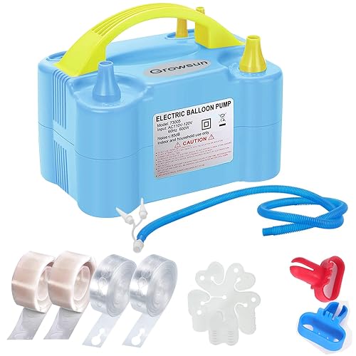 Growsun Balloons Pump Kit Electric Balloon Garland Arch Kit Air Blower ...