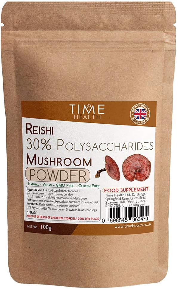 Reishi Mushroom Extract 100g Powder – 30% Polysaccharides – 2% ...