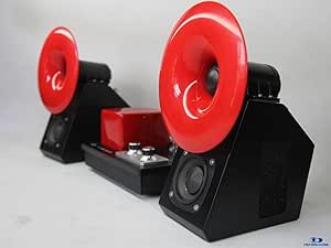 Amazon.com: Qinpu S-2 Mini Horn Speakers (Red): Home Audio & Theater
