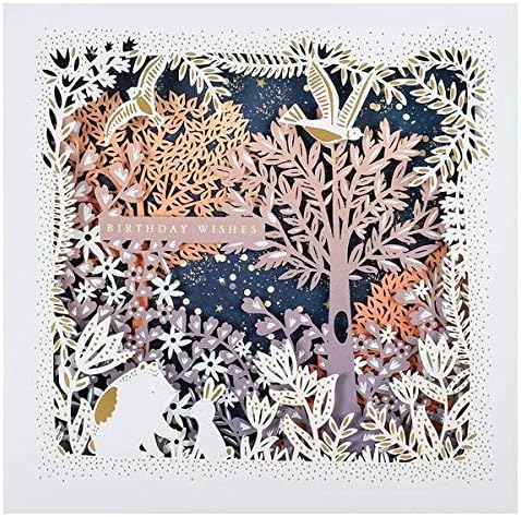 Paperchase Theatre laser cut woodland birthday card – BigaMart