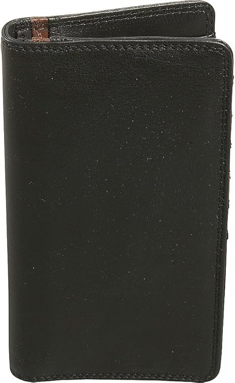 Derek Alexander Leather Mens Leather Breast Pocket Wallet - Black and ...