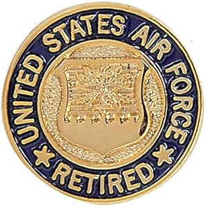 Amazon.com: US Air Force Retired 5/8" Lapel Pin: Toys & Games