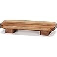 Amazon.com: Liswit Farmhouse Wood Tray Rustic Wooden Pedestal 12 * 5.5 ...