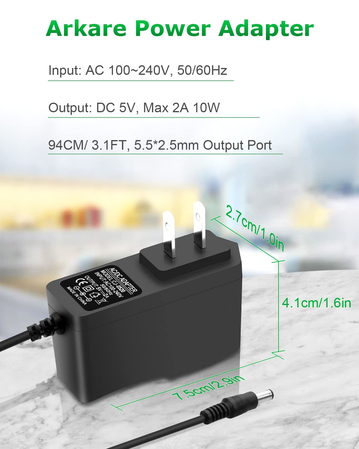 Mua 5V 2A 10W DC Power Supply Adapter AC/DC Wall Plug Charger AC 100V ...