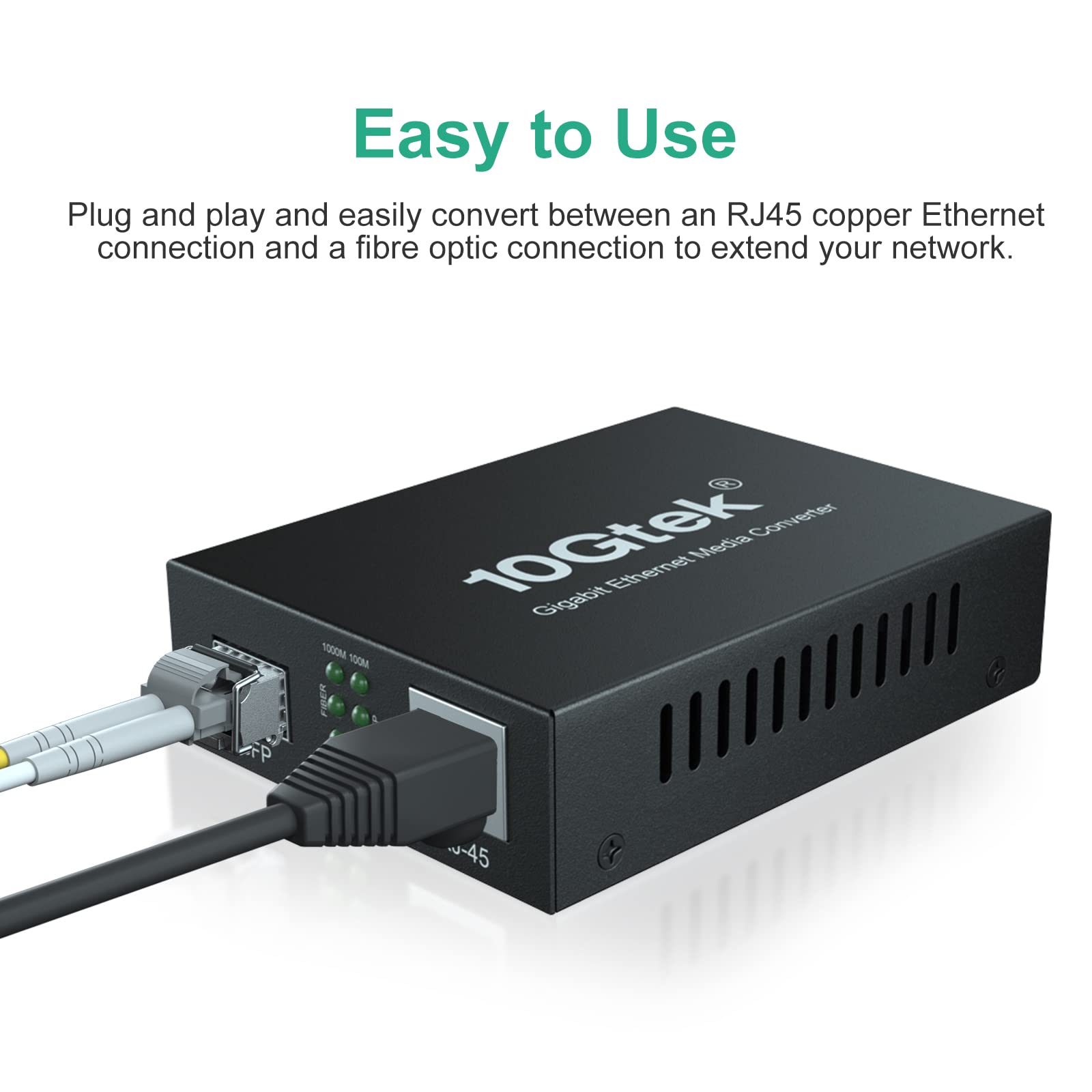Mua Gigabit Multi-Mode LC Fiber to Ethernet Media Converter with A SFP ...