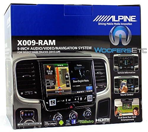 Alpine Electronics X009-RAM 9" Restyle Dash System for Select Ram 1500 ...