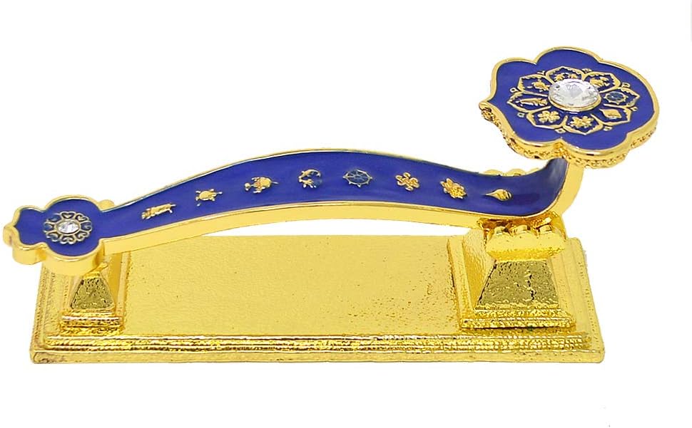 Amazon.com: Feng Shui Ruyi - Chinese Traditional Crafts Blue Ru Yi with ...