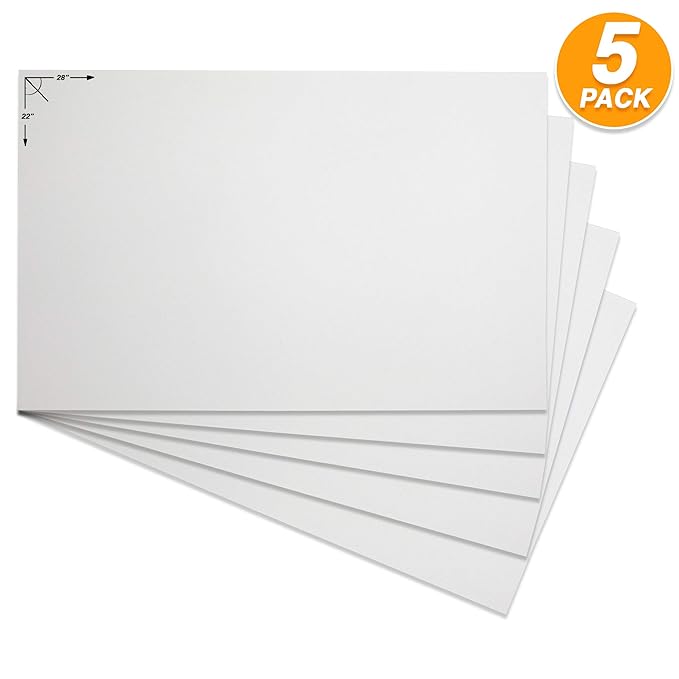 Amazon.com : Emraw Poster Board Lightweight Craft Backing Boards for ...