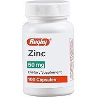 Amazon.com: Rugby Zinc 50 mg 100 Capsules : Health & Household
