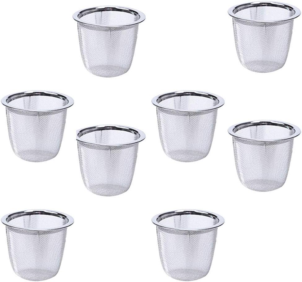 DOITOOL - Colador de té (8 unidades, acero inoxidable, filtro de té ...
