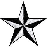 Amazon.com: Papapatch Nautical Star Rank Sign Naval Compass Symbol ...