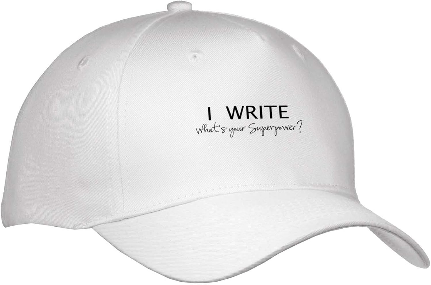3dRose cap_194455_1 InspirationzStore Typography - I Write - Whats your ...