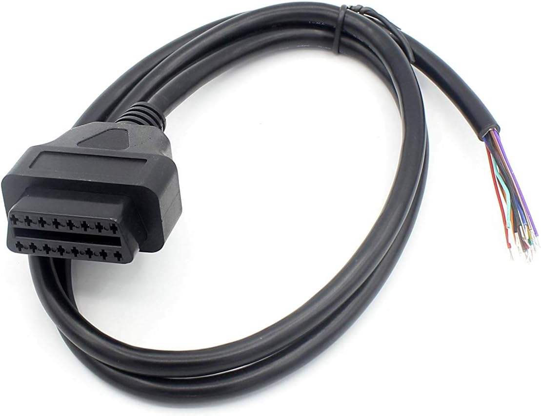 LoongGate OBD-II 16 Pin zu Ende offene Stecker Draht - OBD2 Buchse 16 ...