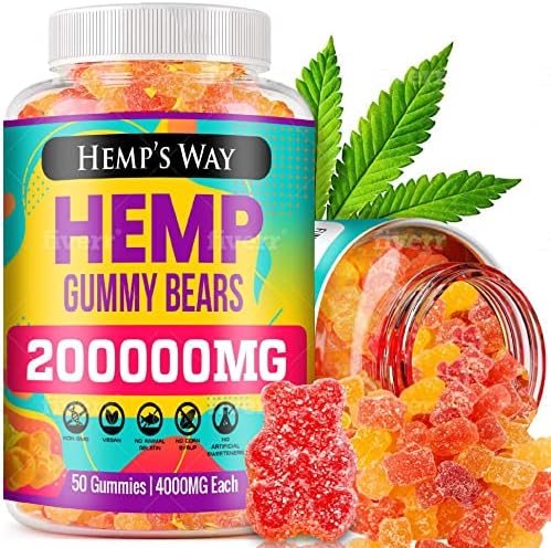 Natural Hemp Gummies Advanced Extra Strength - Blue Vibe High Potency ...