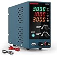 Amazon.com: Adjustable DC Power Supply (0-30 V 0-10 A) with Output Enable/Disable Button ...