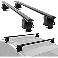 Amazon.com: ERKUL Universal Roof Rack Cross Bars for Naked Roofs - 41 ...