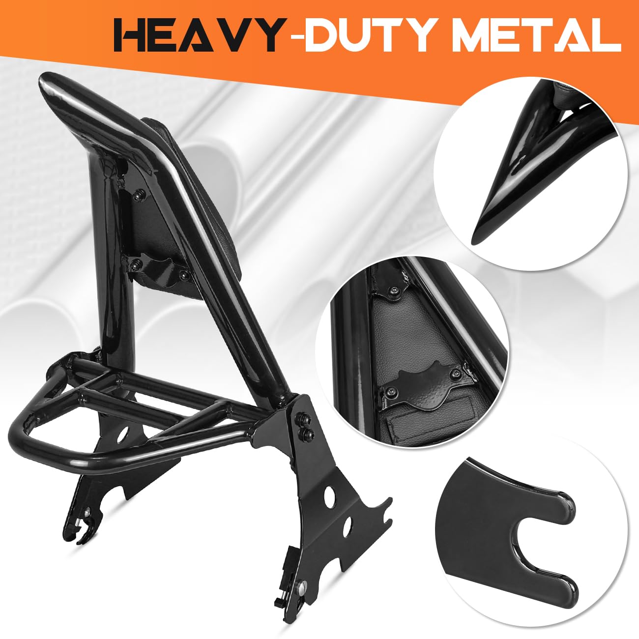 Mua Motorcycle Detachable Rear Passenger Backrest Sissy bar With ...