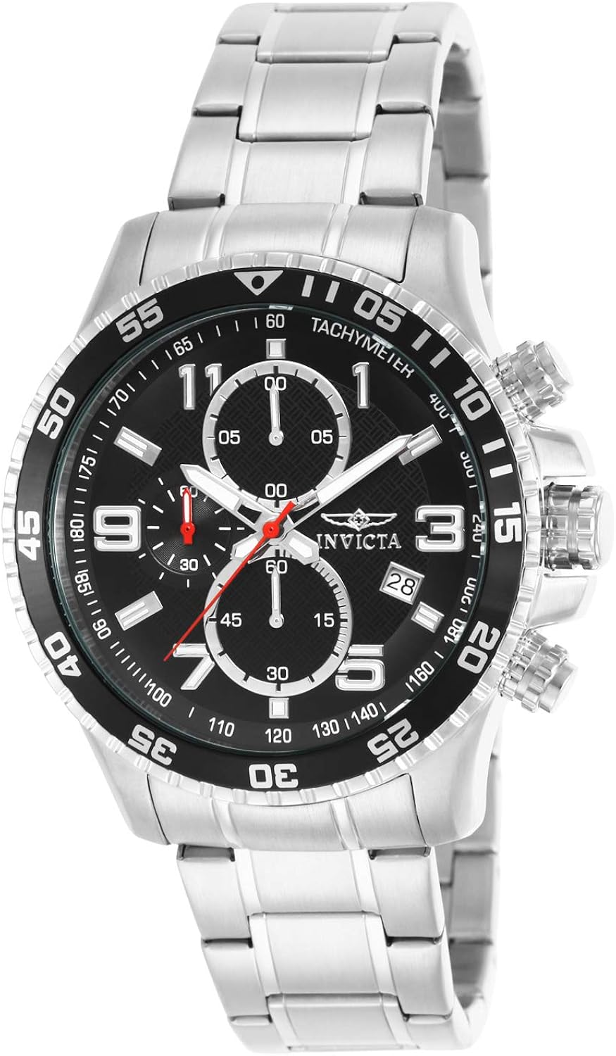 Invicta Men's 14875 Specialty Chronograph Black Textured Dial Stainless ...