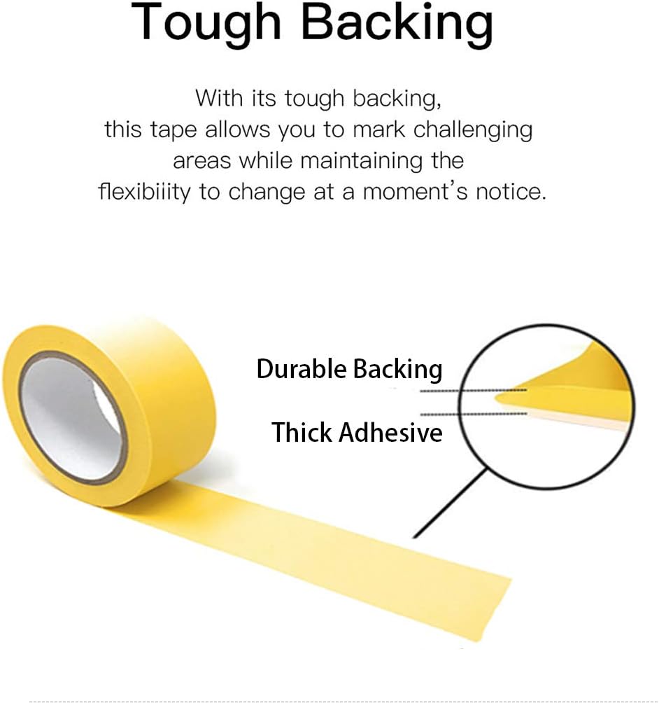 APT, (2-inch Width X 36 Yds Length) Single Roll PVC Marking Tape ...
