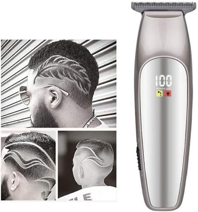 Professional Precision Hair Clipper Electric Hair Trimmer Cordless ...