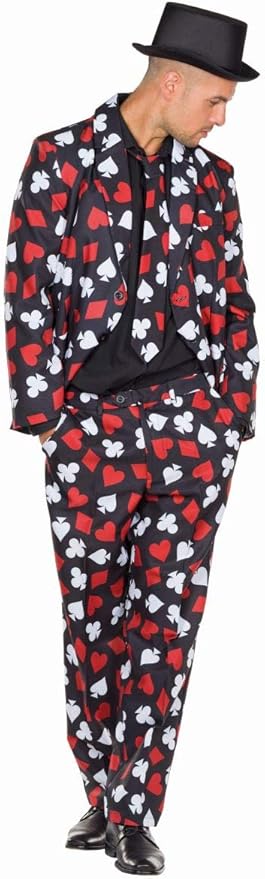 Rubie's 14444-48 Men's Costume Poker Player Suit Carnival Fancy Dress ...