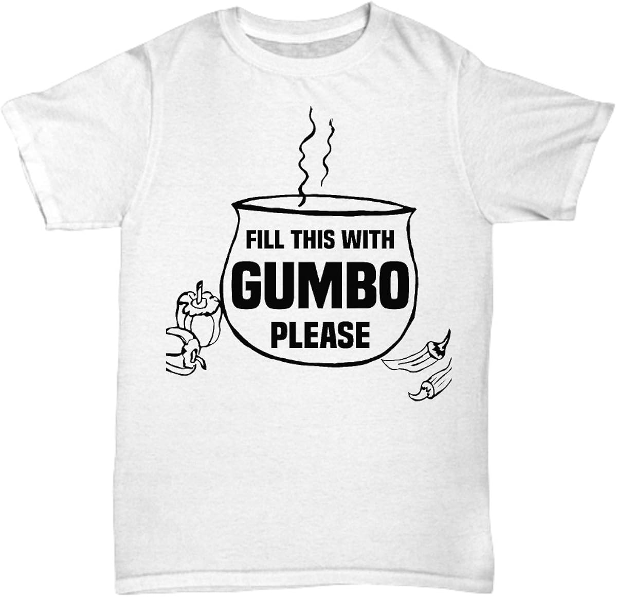 Amazon.com: mmandiDESIGNS Gumbo T Shirt - Cool Tee Shirt Graphic ...