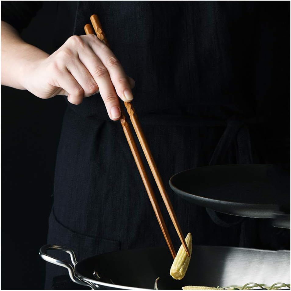 Long Wood Chopsticks for Cooking, Japanese Wooden Extra Long Reusable ...