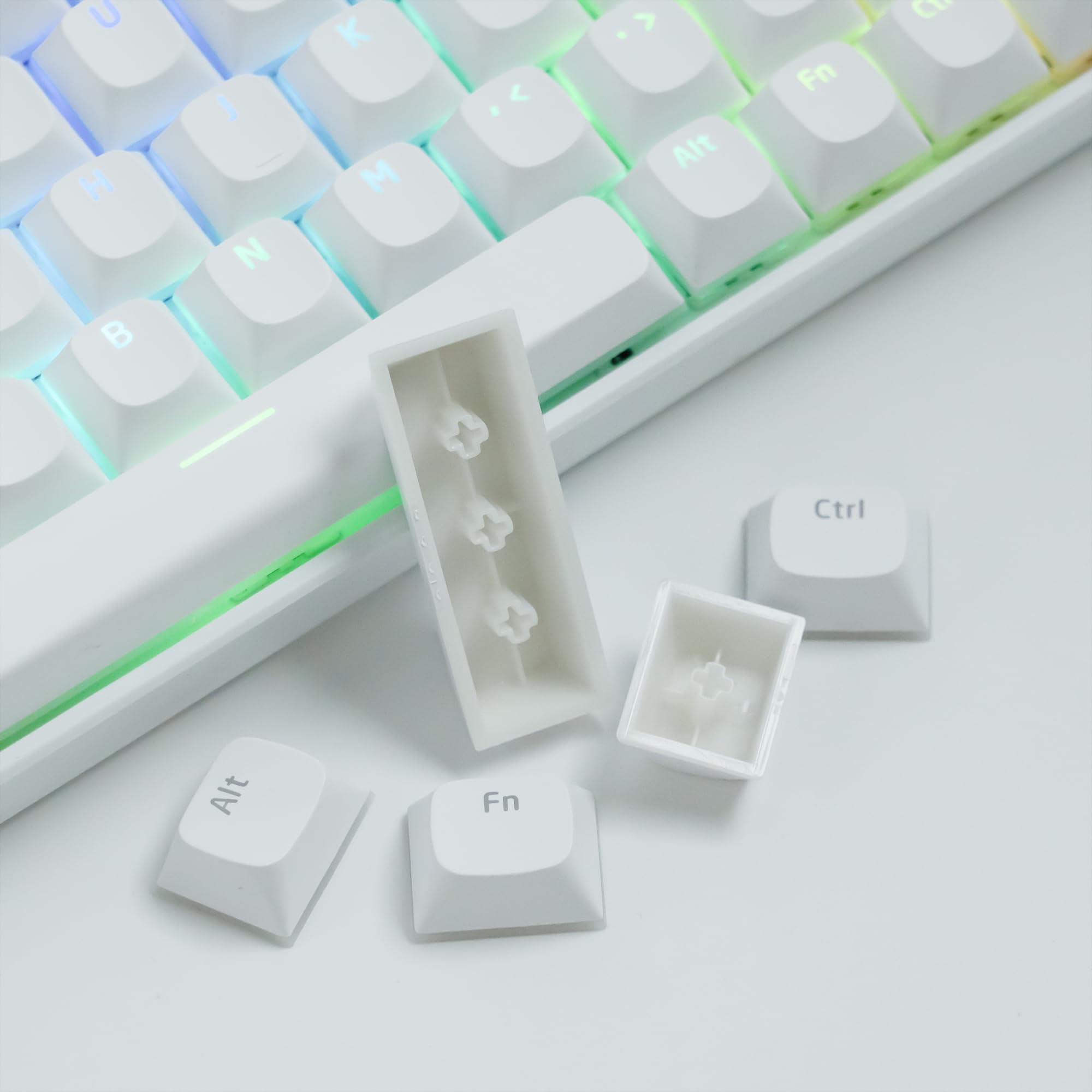 Mua XVX Shine Through Keycaps, White Pudding Keycap Set, Double Shot ...