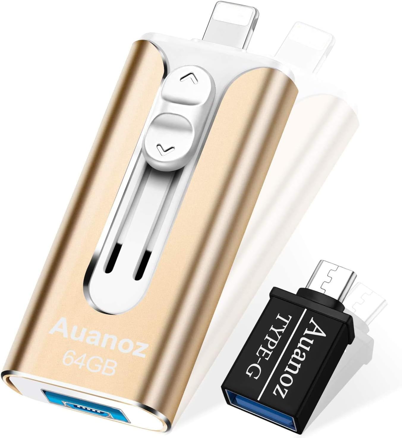 Clé USB pour iPhone 64 Go, Auanoz iPhone USB 3.0 Memory Stick Photo ...