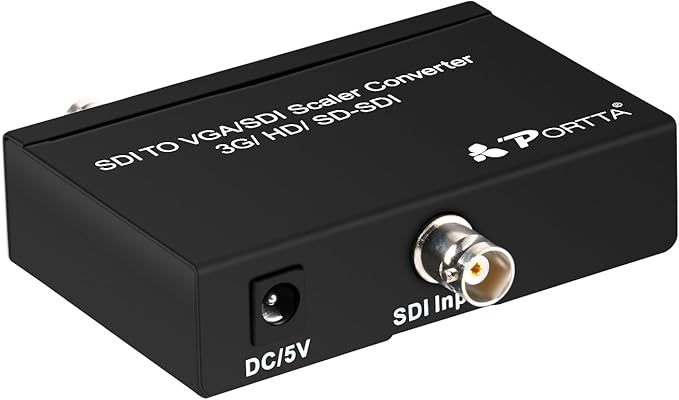 Portta SDI Converter SDI to SDI Plus VGA with 3.5mm: Amazon.co.uk ...