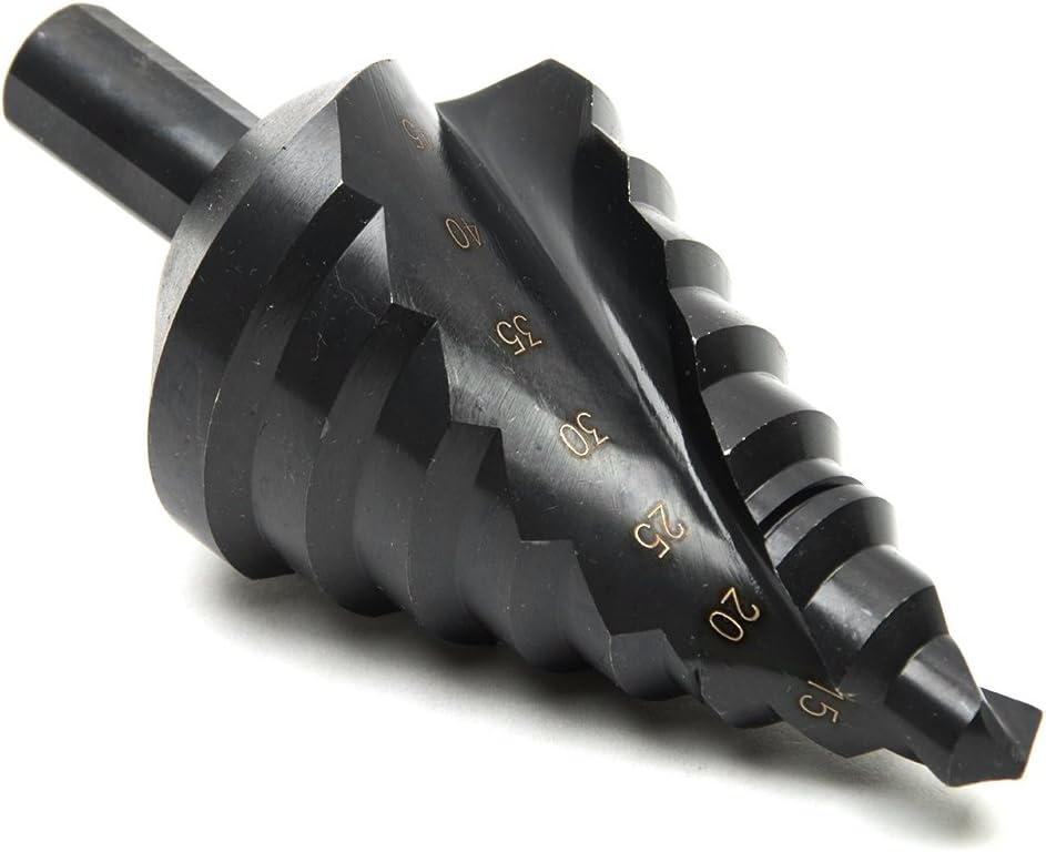 Hakkin 10mm-45mm Titanium Coated HSS Steel Spiral Grooved Step Cone ...