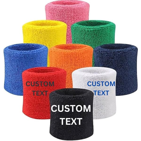 Tennis Wrist Sweatbands Custom Wrist Sweatband,Custom Embroidered Logo ...