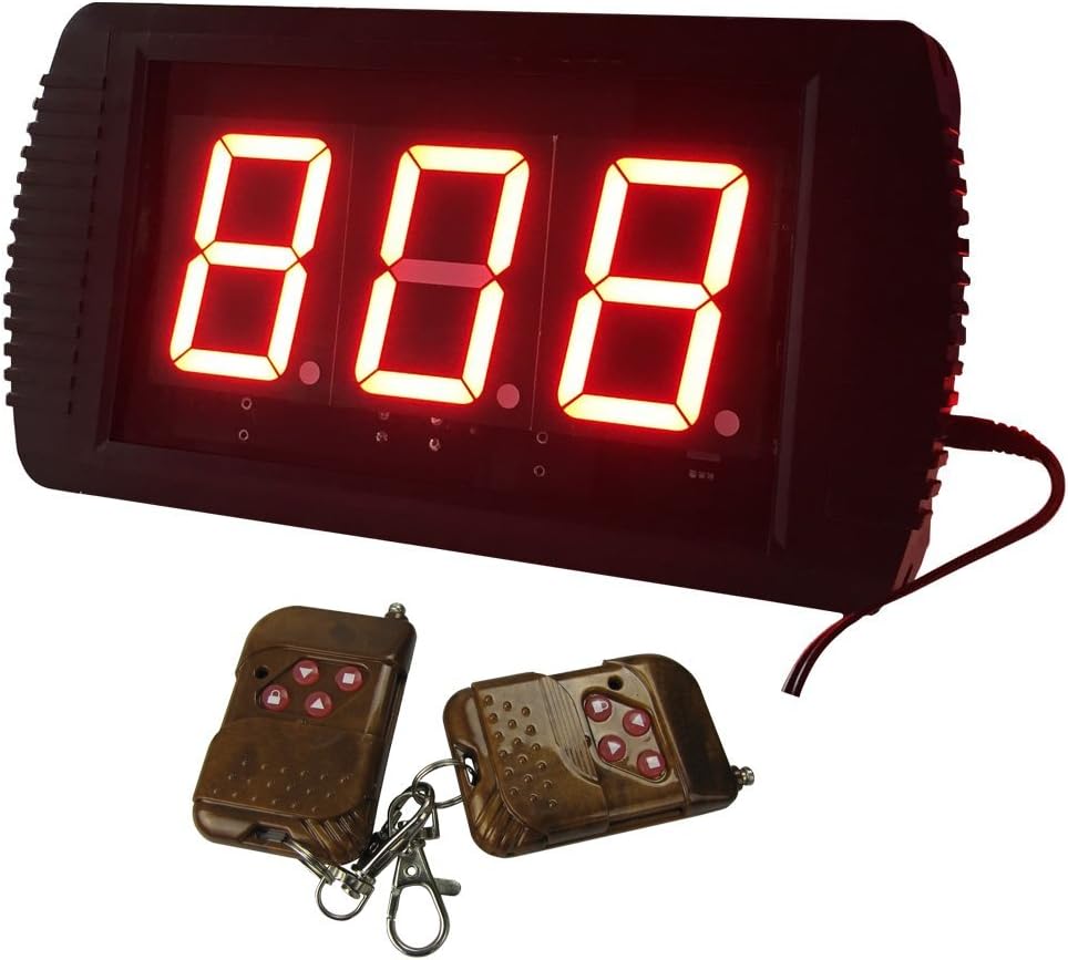 ledigital 7,6 cm LED de 3 dígitos contador con RF Control remoto solo ...