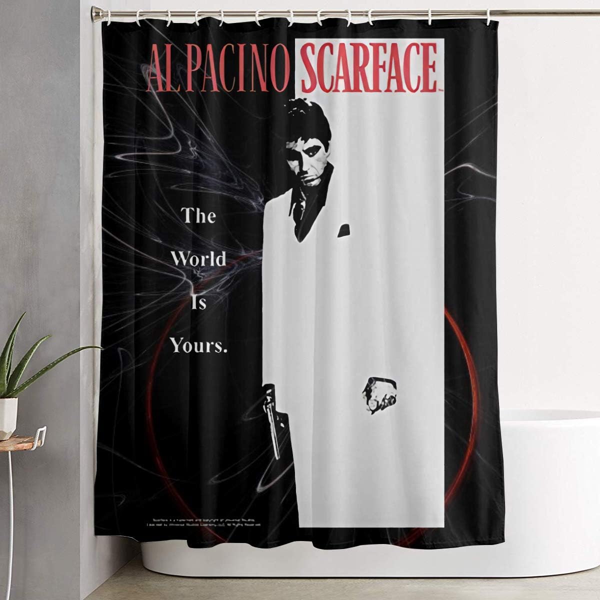 Shxjdthafa Scarface The World is Yours Fashion Shower Curtains Bathroom ...