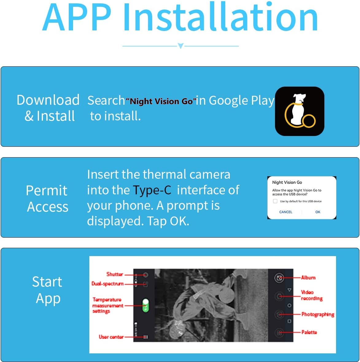 Mua InfiRay P2 Night Vision Go Thermal Camera Imager for Android ...