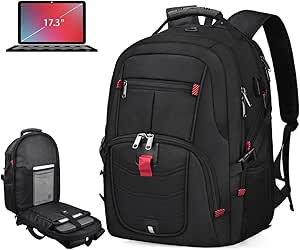Amazon.com: Laptop Backpack 17 Inch Waterproof Extra Large TSA Travel ...