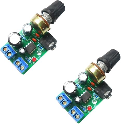 Amazon.com: Acxico 2Pcs LM386 10W Mini Power Amplifier Board Audio ...