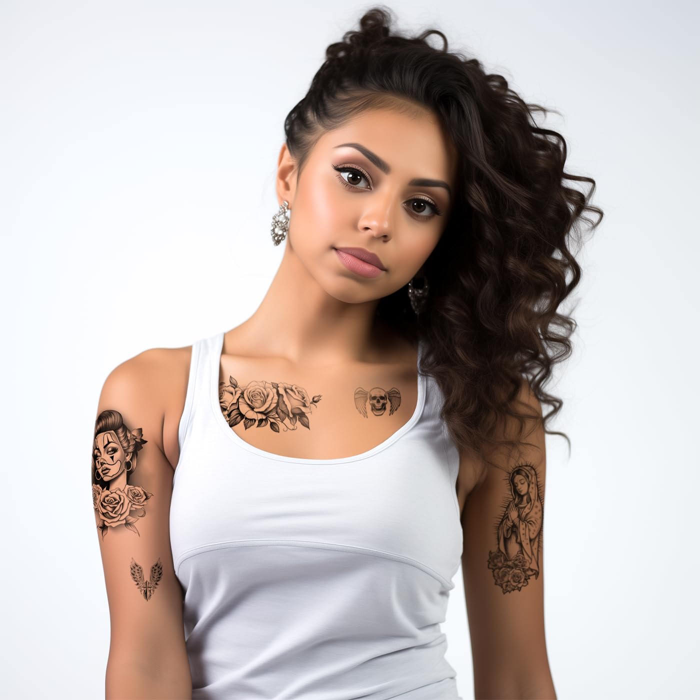 Mua Los Vatos Chicano Vol. II - Cholo Chola Temporary Tattoos For Men ...