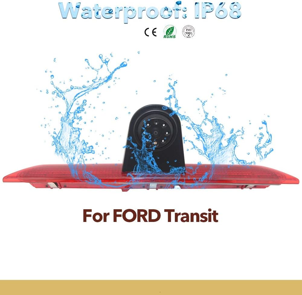 3RD Brake Light Rear View Backup Parking Reversing Camera With 7.0 Inch ...