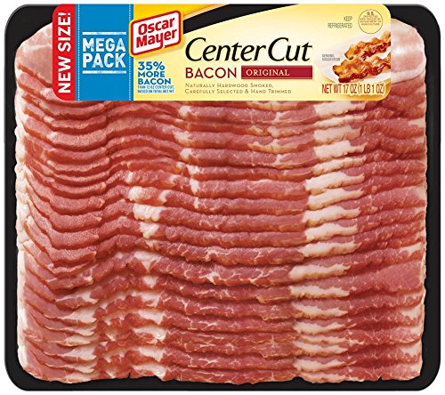 Oscar Mayer Center Cut Mega Pack Bacon, 17 oz: Amazon.com: Grocery ...