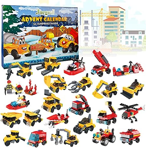 Juegoal Advent Calendar 2021 for Kids, 24 Different Building Blocks ...