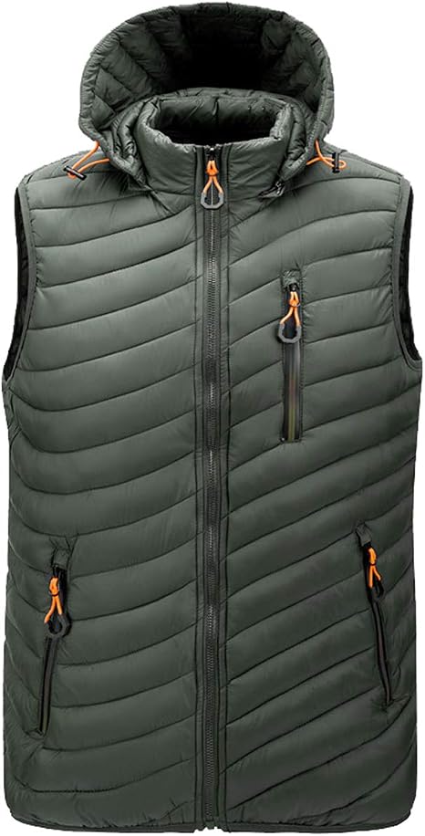 Men Winter Gilet Body Warmer with Removable Hood,TeamWorld Mens Fashion ...