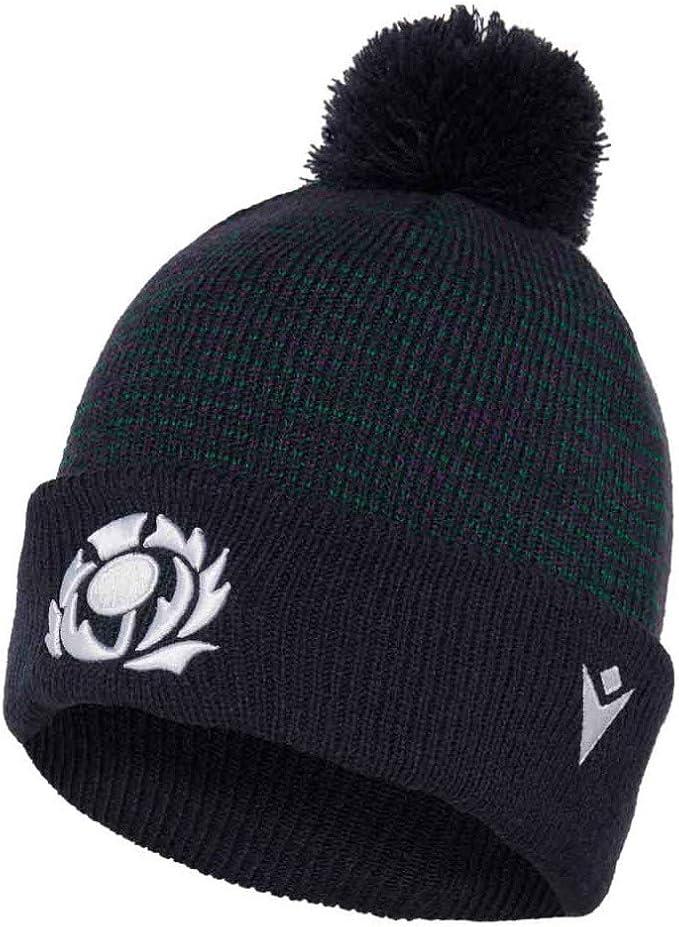 Macron Scotland Rugby Bobble Hat - Navy 1SZE: Amazon.co.uk: Clothing