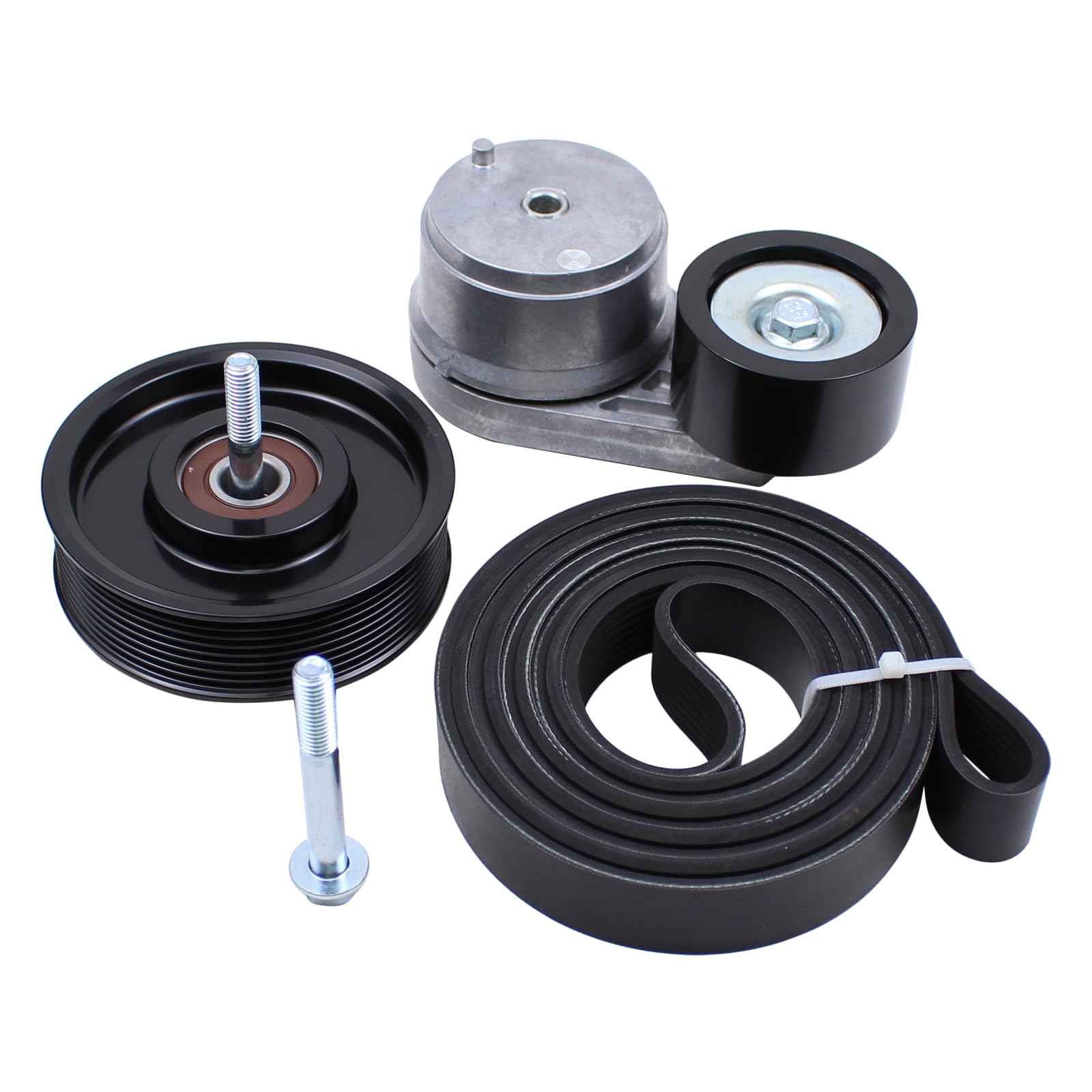 MOTOKU Belt Tensioner and Serpentine Belt Idler Pulley for Ram 2500 ...