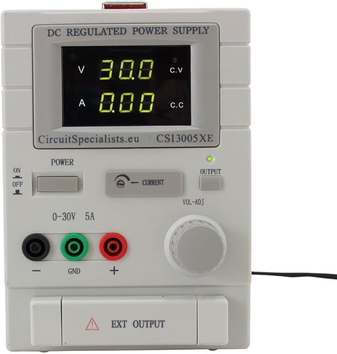 Adjustable Linear DC Bench Power Supply 0-30V 0-5A Variable CSI3005XE ...