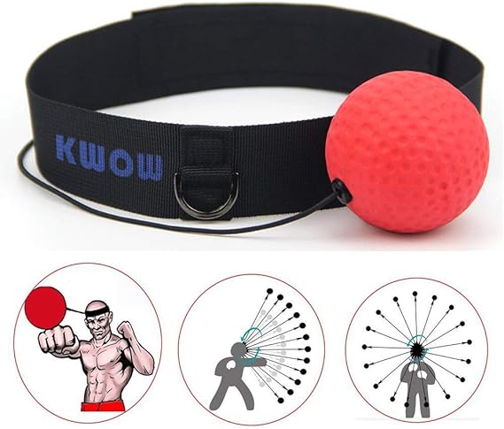 KWOW Boxing Reflex Ball, Portable Boxing Training Speed Ball with ...