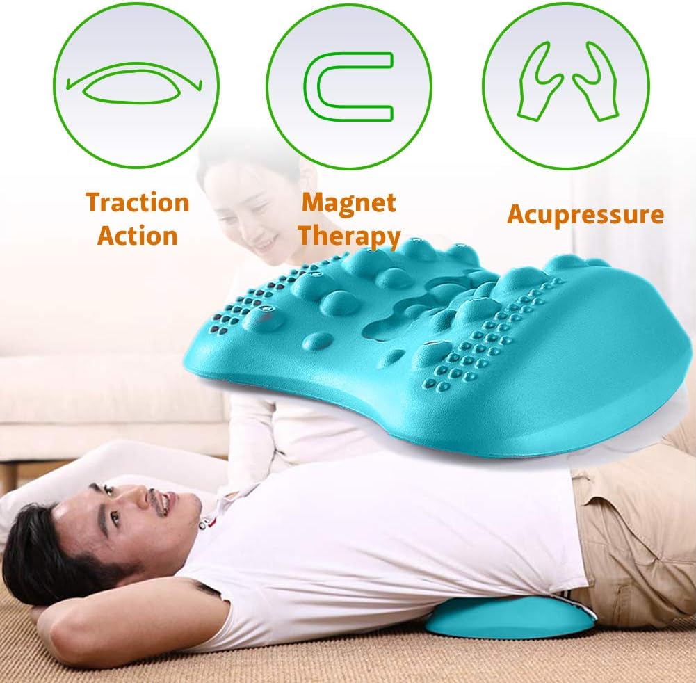 Lumber Massage Pillow Lower Back Stretcher – Massage for Chronic Lumbar ...
