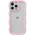 Amazon.com: Caseative for iPhone 14 Pro Max Case, Cute Curly Wave Frame Shape Shockproof Soft ...