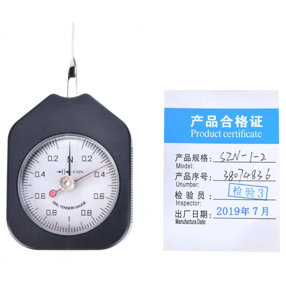 Tension Meter, Plastic Pointer Type Double Needles Spring Tension Gauge ...