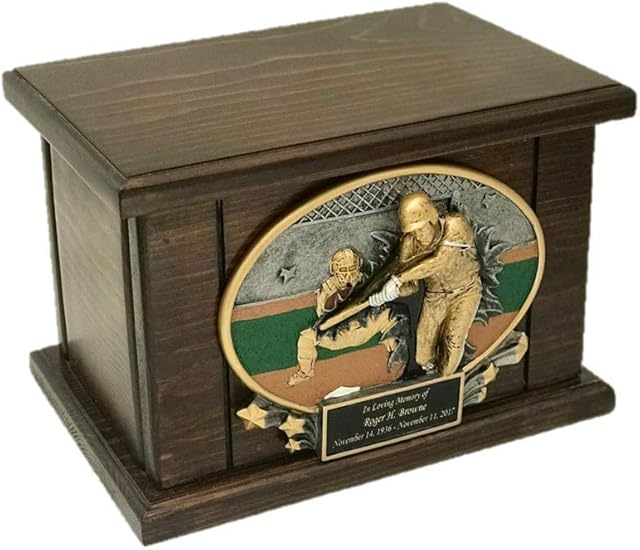 Amazon.com: NWA Baseball Cremation Urn, Wood Urn, Baseball Urn, Wooden ...
